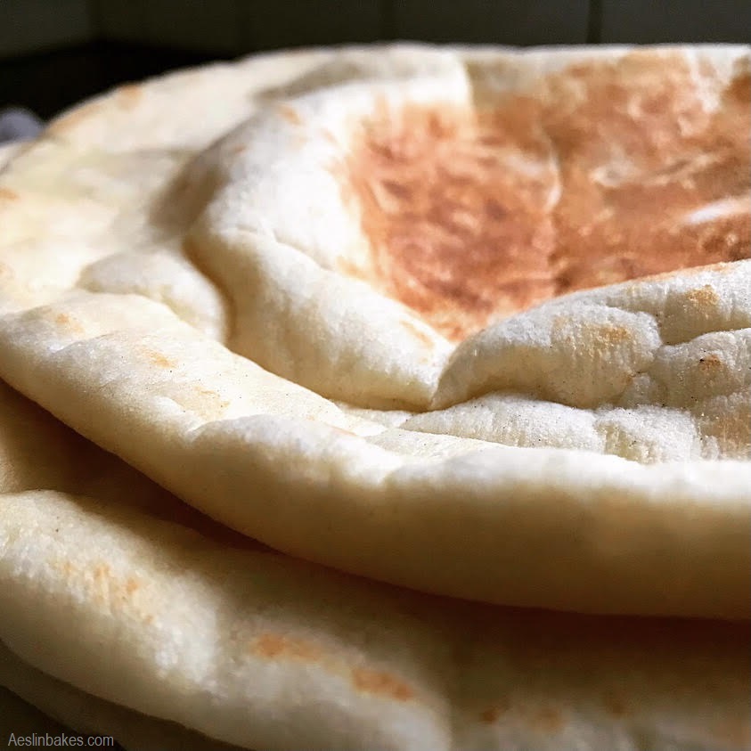 Soft & Chewy Pita Bread (Tangzhong) - AeslinBakes