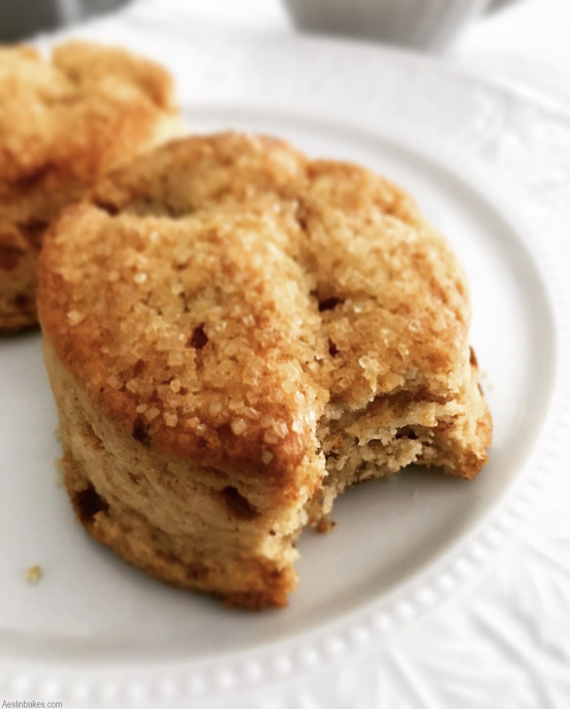 Light & Tender Brown Butter Cream Scones - AeslinBakes