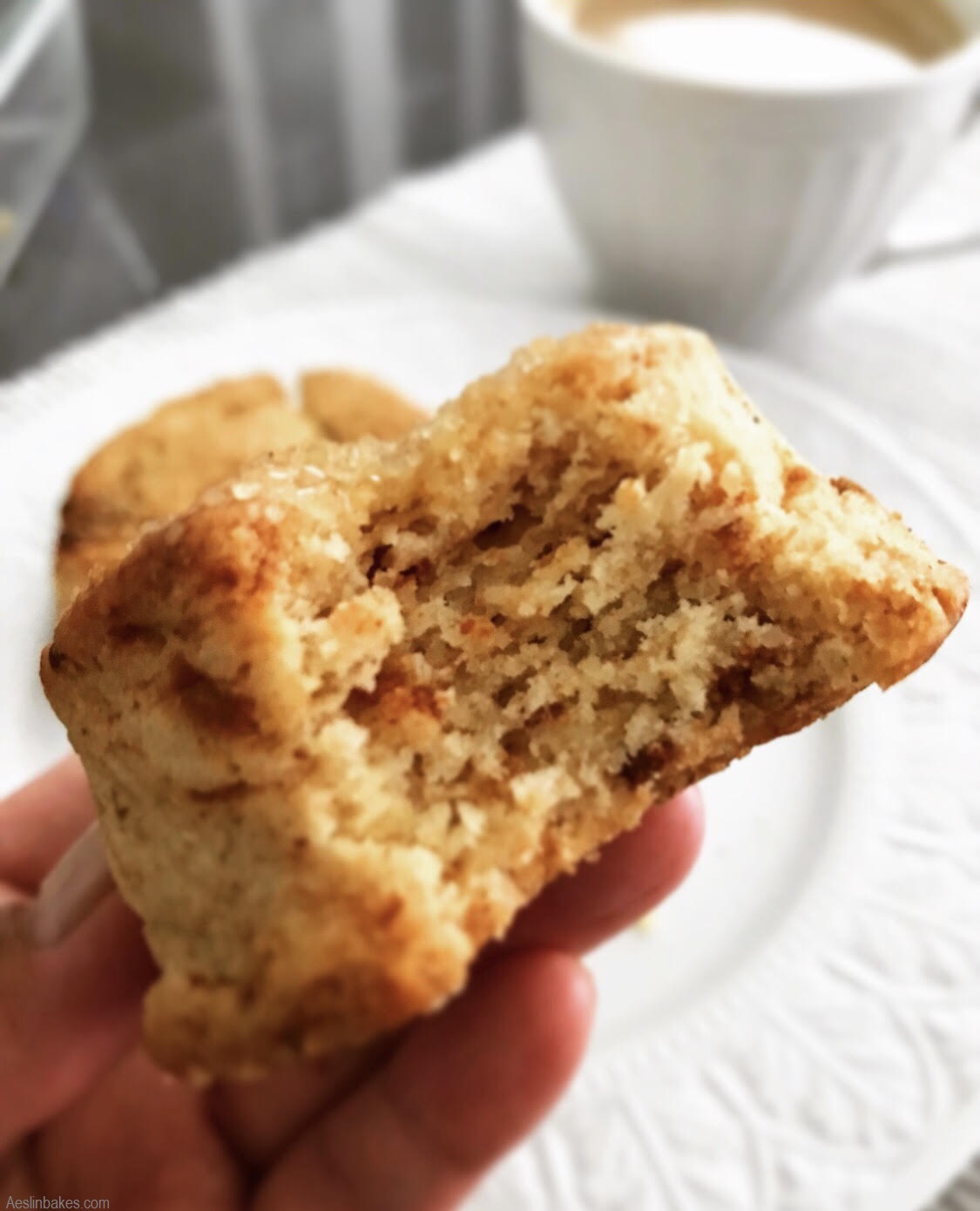 Light & Tender Brown Butter Cream Scones - AeslinBakes