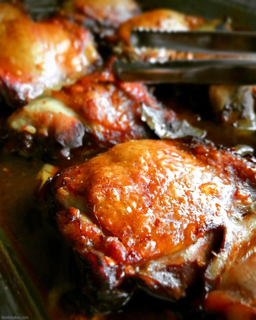 Adobong Manok (Crispy Chicken Adobo in Garlic and Soy) - AeslinBakes