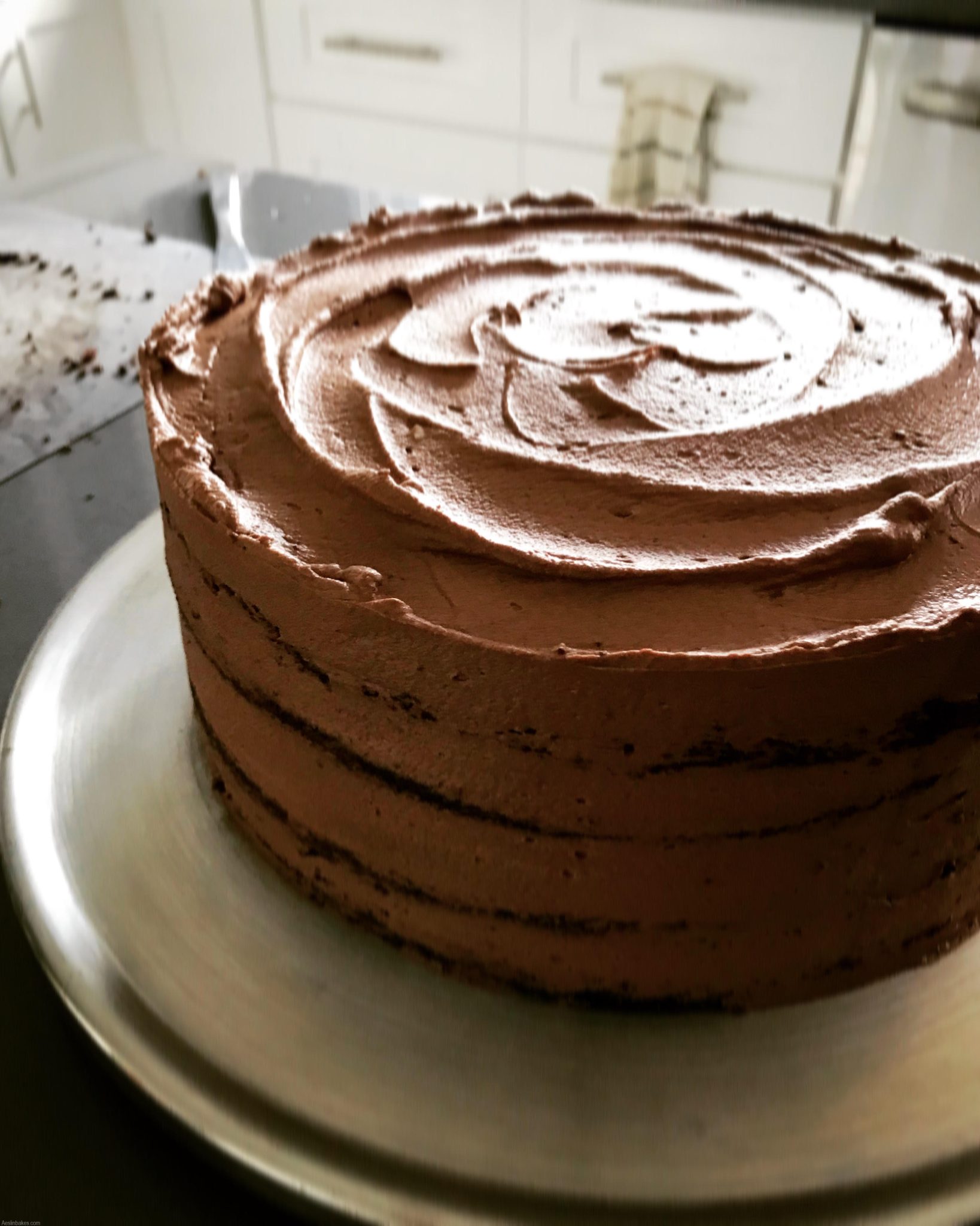 Mama's Very Chocolate Mousse Cake - AeslinBakes